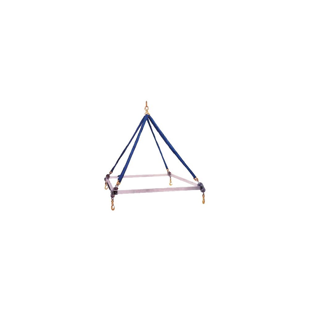 Collapsible aluminium lifting frame with slings and hooks | Forankra Poland